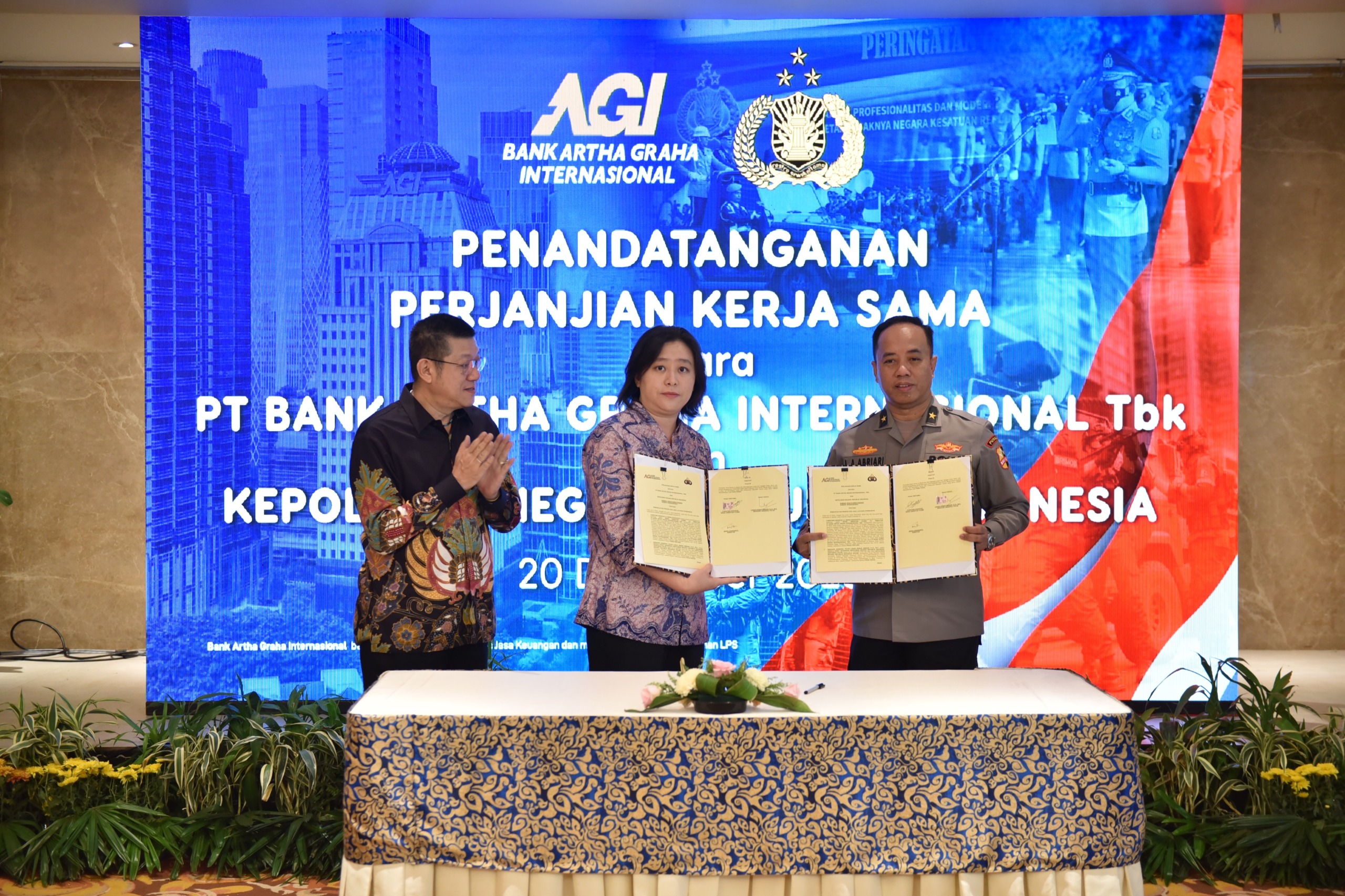 Artha Graha | Lanjutkan Kerjasama, Bank Artha Graha Internasional dan Polri Tandatangani PKS